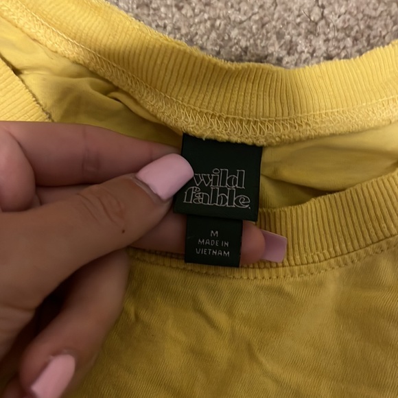 Target | Tops | Yellow Inside Out Crop Top From Target | Poshmark